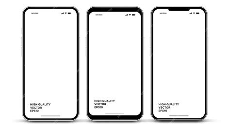 Premium Vector 3d High Quality Vector Smartphone Mockups Ultra