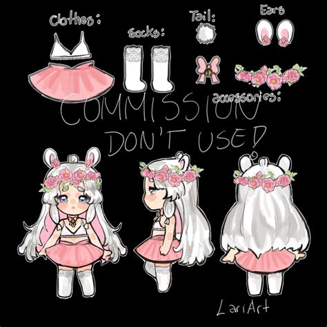Chibi Reference Sheet Commission For Grassgoddess By Lariarte On Deviantart
