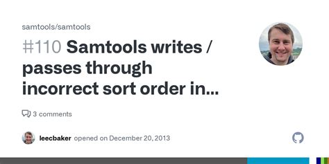 samtools writes passes through incorrect sort order in hd so header