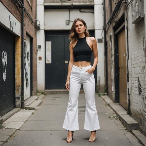 Confident Woman In Urban Alley Chic Modern Aesthetic