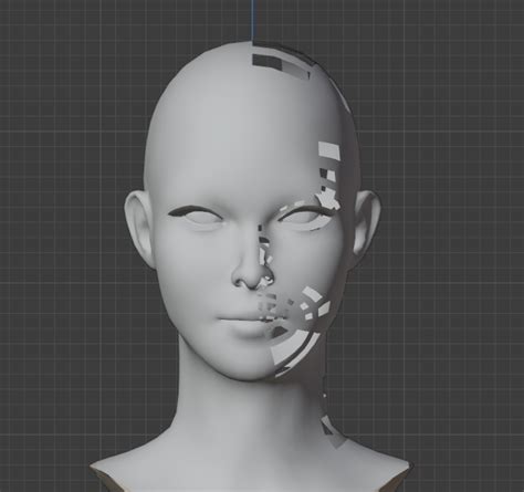 Import Imported Obj Head Model Missing Faces Blender Stack Exchange