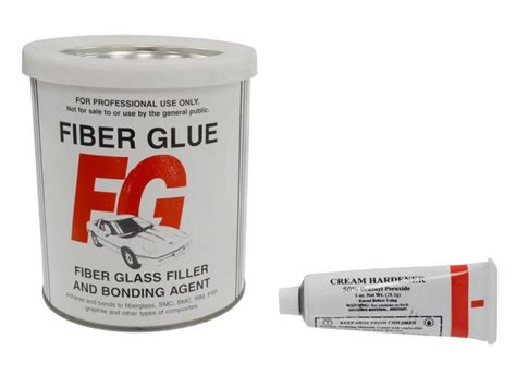 Fiber Glue Bonding Adhesive With Filler Quart Corvette Depot