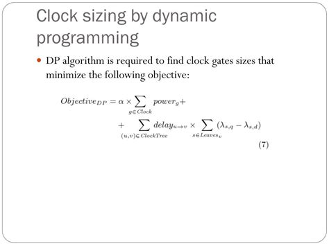 Ppt Simultaneous Clock And Data Gate Sizing Algorithm With Common