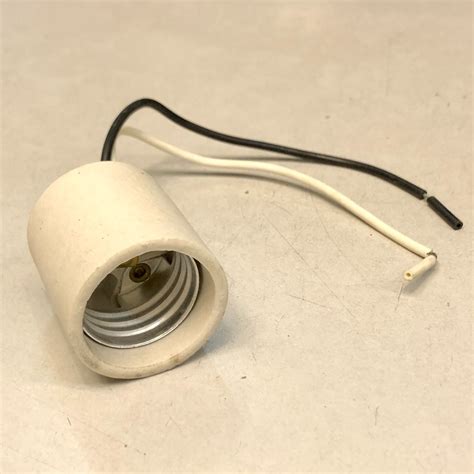 E27 Ceramic Lamp Holder With Wire 10 Pcs Shopee Malaysia