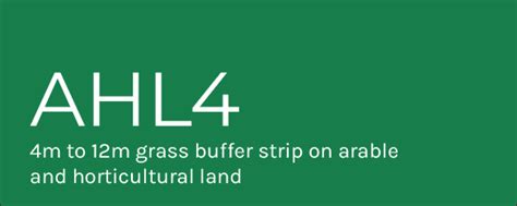 Ahl4 4m To 12m Grass Buffer Strip On Arable And Horticultural Land