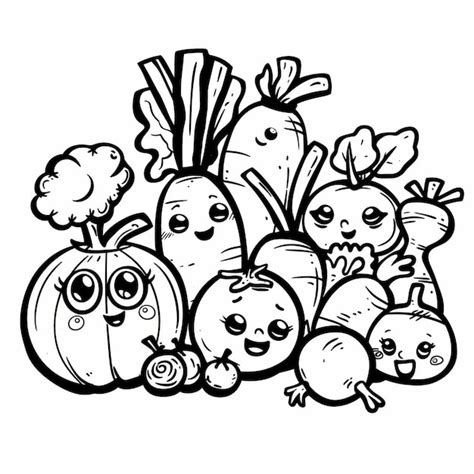 Illustration Cute Parsnip For Coloring Premium Ai Generated Image Illustration Cute Parsnip For Coloring Premium Ai Generated Image