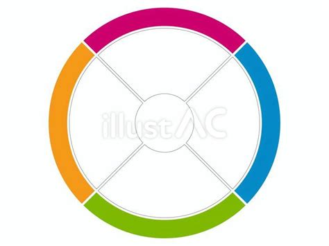 Free Vectors 4 Quadrant Circle Infographic 1