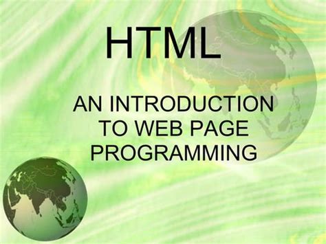 Learn Html Basics Ppt