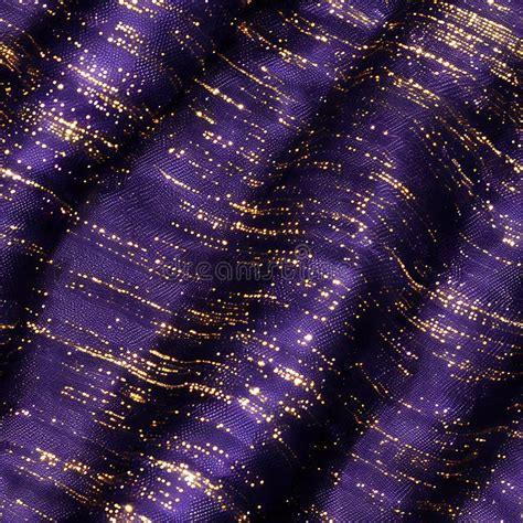 Purple And Gold Fabric Repeating Pattern Stock Illustration Illustration Of Featuring