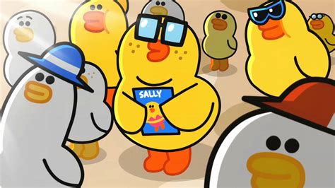 Line Sally Wallpaper
