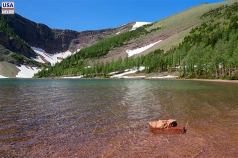 Waterton Lakes National Park Bergseen Gipfel Und Wildlife