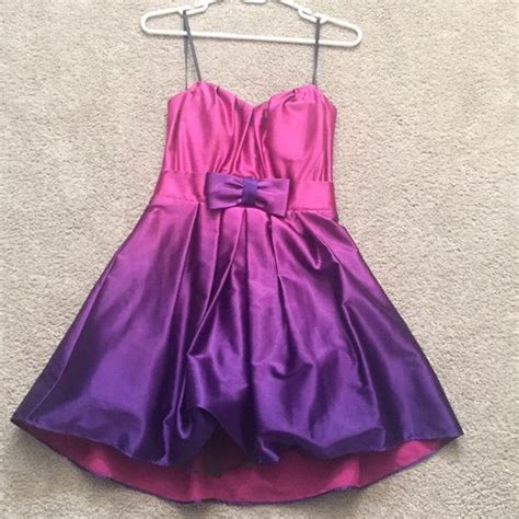 Ombré Pink And Purple Formal Short Dress Formal Dresses Short Short