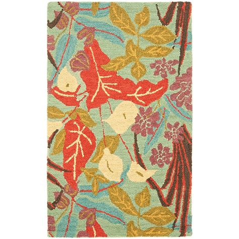 Safavieh Blossom 674a Blue Multi 3 X 5 Rectangular Area Rug In The Rugs