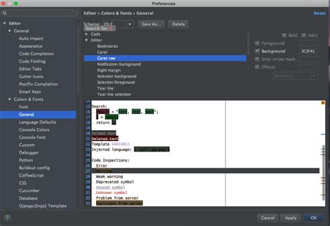 Caret How Do I Change The Current Line Highlight Background In Pycharm Stack Overflow