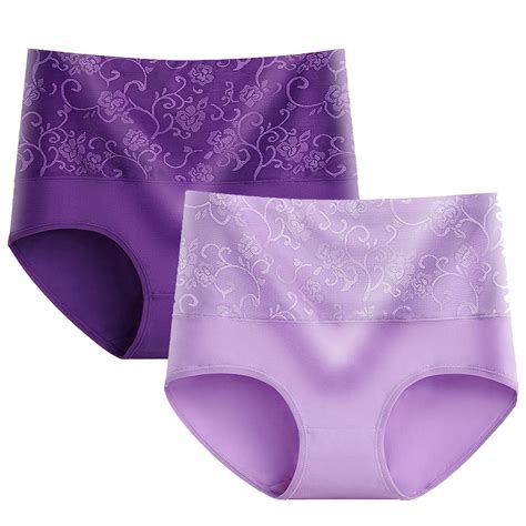 Mitankcoo Women Brief Panties Plus Size Cotton Underwear High Waisted