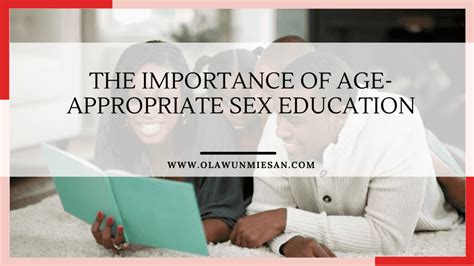 The Importance Of Age Appropriate Sex Education Sex Therapist And Coach Sex Marriage