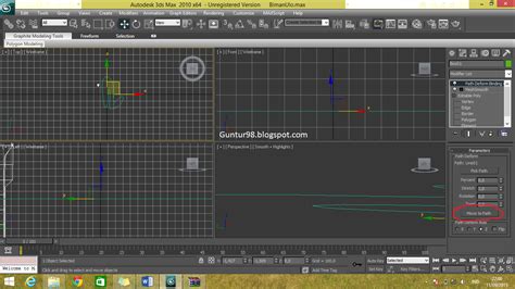 Cara Menggunakan Path Deform Pada 3ds Max Guntur Bima