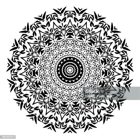색칠 공부를위한 둥근 요소입니다 성인 색칠 공부 책 또는 페이지 선 만다라 편안한 벡터 벡터 일러스트레이션 0명에 대한 스톡 벡터 아트 및 기타 이미지 Istock