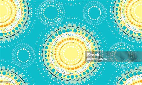 현대 부족 스타일에서 추상 써니 완벽 한 패턴입니다 표면 디자인 포스터 웹 및 인쇄 직물 배경 배경 옷감에 대 한 개념 생생한 벡터 일러스트 레이 션 0명에 대한 스톡 벡터