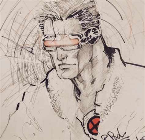 Cyclops Sketch From 1 Year Ago R Marvel