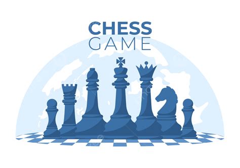 Chequered Chess Game Board Cartoon Background Illustration With Black
