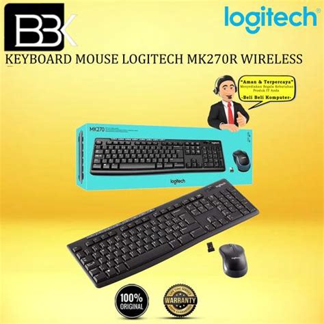Jual Keyboard Mouse Logitech Mk270r Wireless Jakarta Pusat Beli Beli Komputer Tokopedia