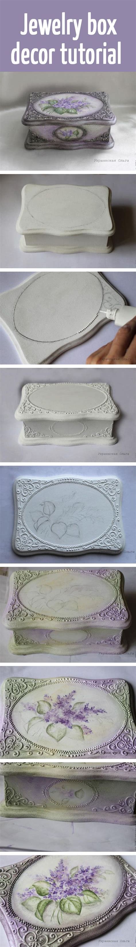 Процесс имитации филиграни и роспись акриловыми красками шкатулки Мастер Классы в журнале
