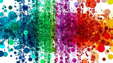 Colorful Patterns Illustrating A Colorblindness Test With Vibrant Circles Blending Together