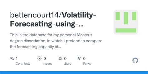 Volatility Forecasting Using Machine Learning Techniquesappendix Apdf At Main · Bettencourt14