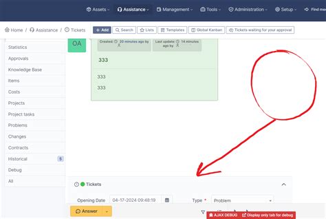 Solved Right Panel Of Ticket Is Empty English Support Forum Glpi Project