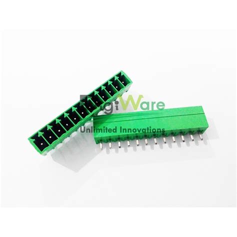 Terminal Block Pluggable 12 Pin Male 3 50mm Hijau Digiware Store