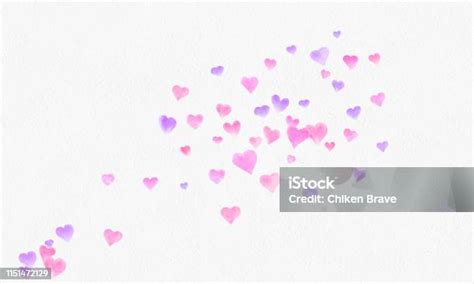 하트 모양 수채화 배경입니다 낭만적 인 색종이 스플래시 하트 색종이 배경 빨간색과 분홍색 종이 하트 떨어지는 인사말 웨딩