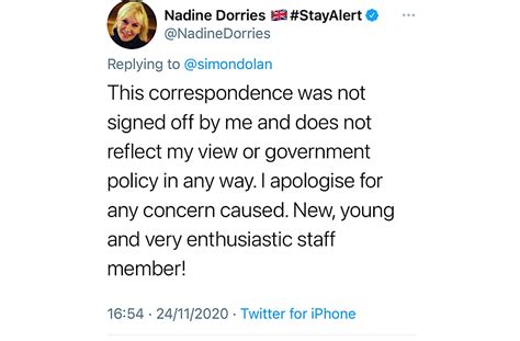Nadine Dorries Mp Blames Mandatory Vaccine Response On Young Caseworker Bedford Independent