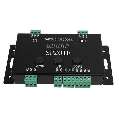 Buy SP201E DMX512 DC 5-24V Remote Control Decoder For Addressable RGB ...