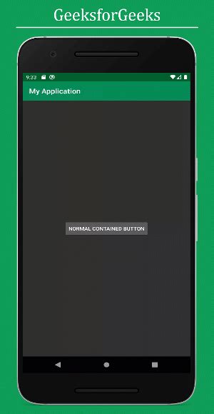 Material Design Buttons In Android With Example Geeksforgeeks