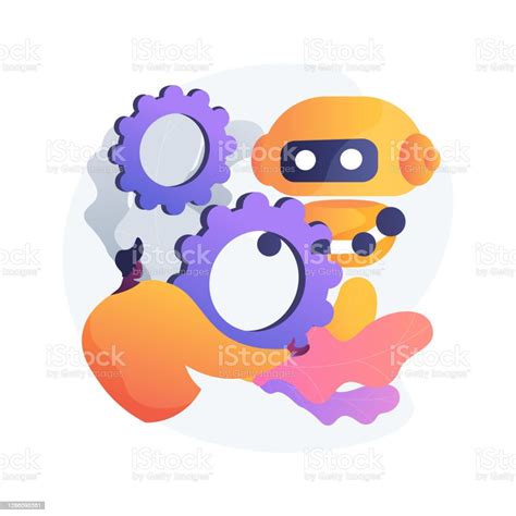 Collaborative Robotics Abstract Concept Vector Illustration Stock Illustration Download Image
