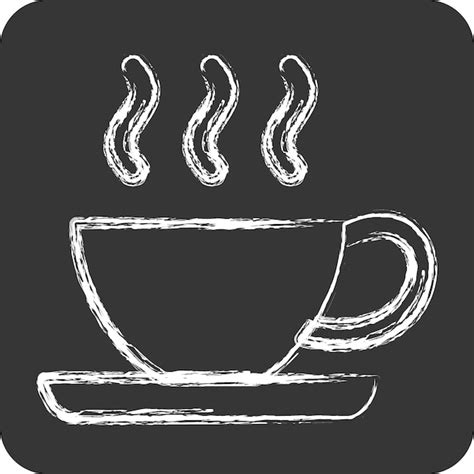 Premium Vector Icon Espresso Suitable For Education Symbol Chalk Style Simple Design Editable
