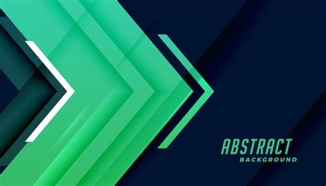 Free Vector Abstract Background In Green Geometric Arrow Style