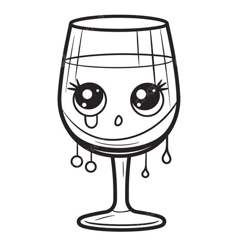 Wine Glass Outline Vector
