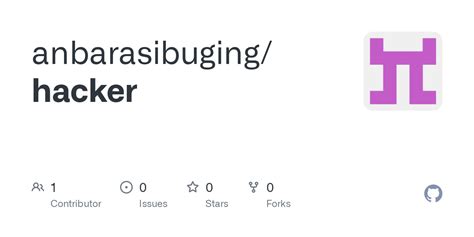 GitHub Anbarasibuging Hacker