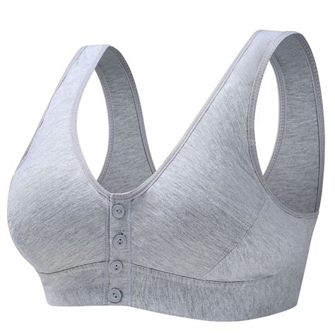 Jggspwm Front Closure Bras For Ladies Bras Front Snaps Seniors Snap Front Bra Older Women Z A05