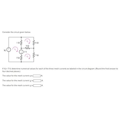 solved consider the circuit given below if v1 7v ﻿determine