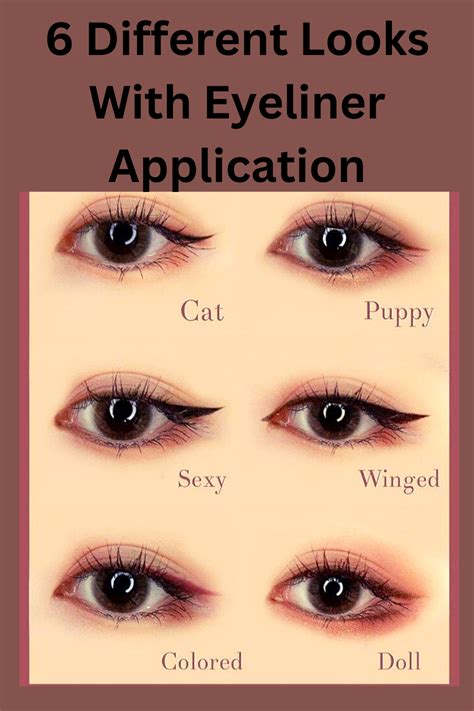 6 Different Looks With Eyeliner Application Artofit