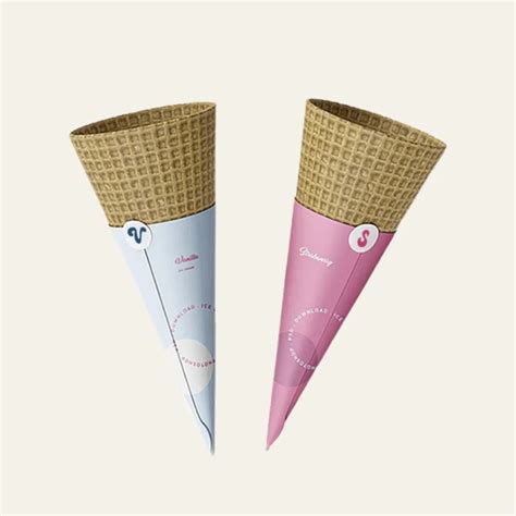 Custom Cone Sleeves Ice Cream Cone Sleeves Wholesale Hot Custom Boxes