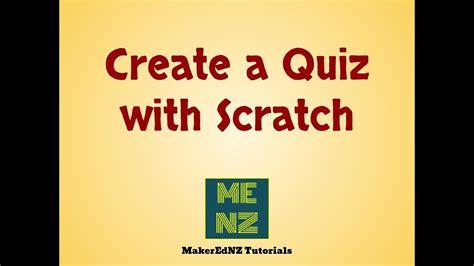 Create A Quiz With Scratch Coding Across The Curriculum Youtube
