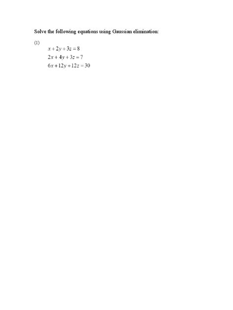 Worksheet Gaussian Types Of Solutions Pdf