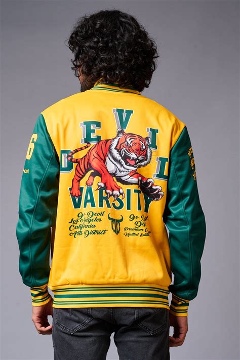 Shop Trendsetting Varsity Jacket Premium Collection Go Devil
