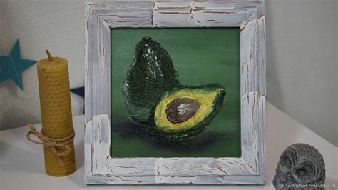 Мини картина Авокадо Мини живопись в интернет магазине на Ярмарке Мастеров Картины Киров