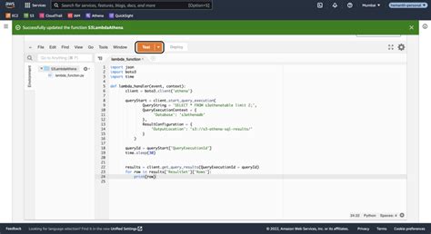 Querying Aws Athena Using A Lambda Function Developersio