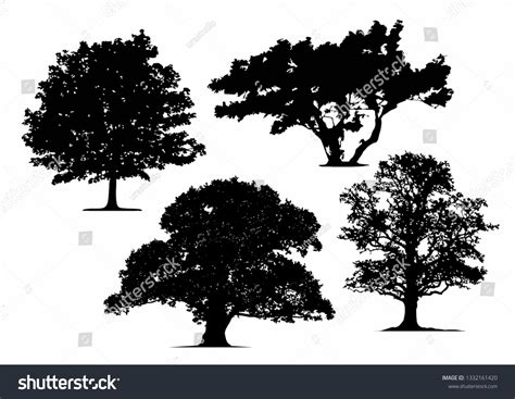 Tree Free Vector Stock Vector Royalty Free 1332161420 Shutterstock